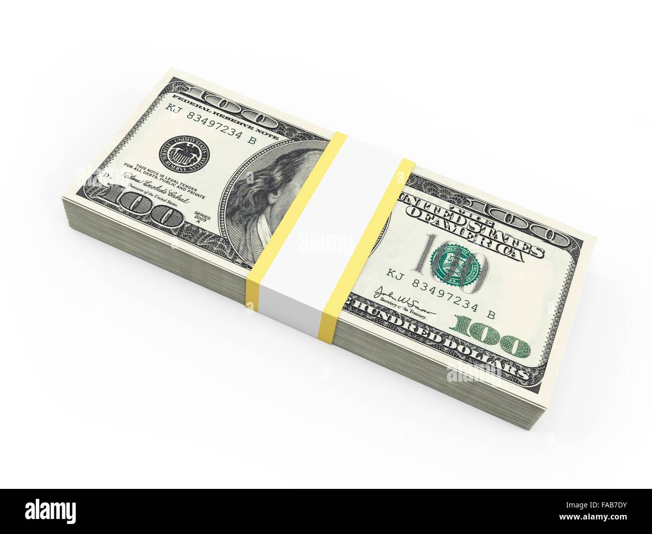US dollar notes, computer illustration Stock Photo - Alamy