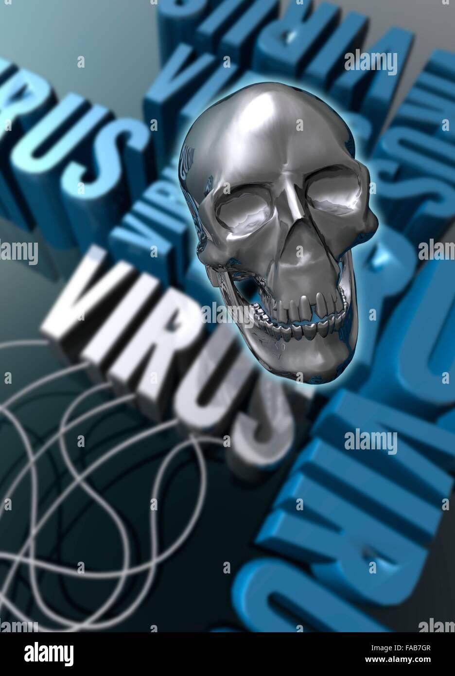 Computer virus, conceptual illustration Stock Photo - Alamy