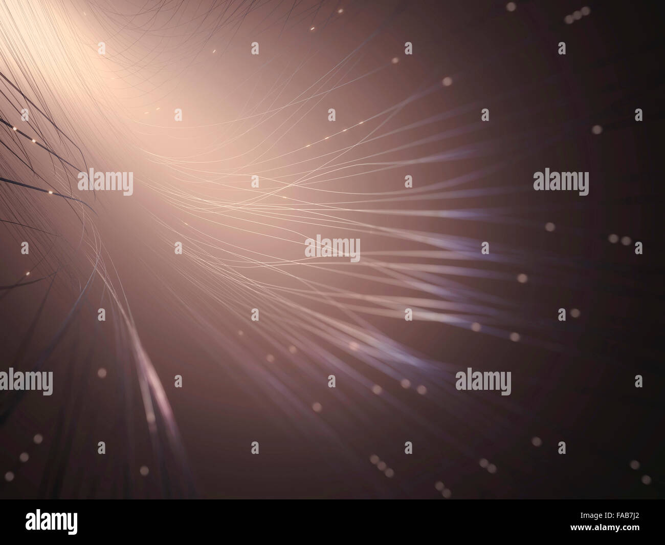 Fiber optics, computer illustration Stock Photo - Alamy