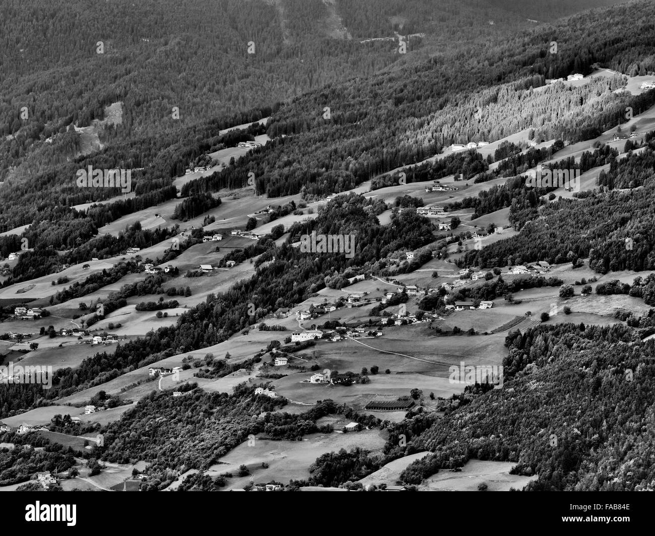 Eisack River valley at sunrise, Italy Stock Photo - Alamy