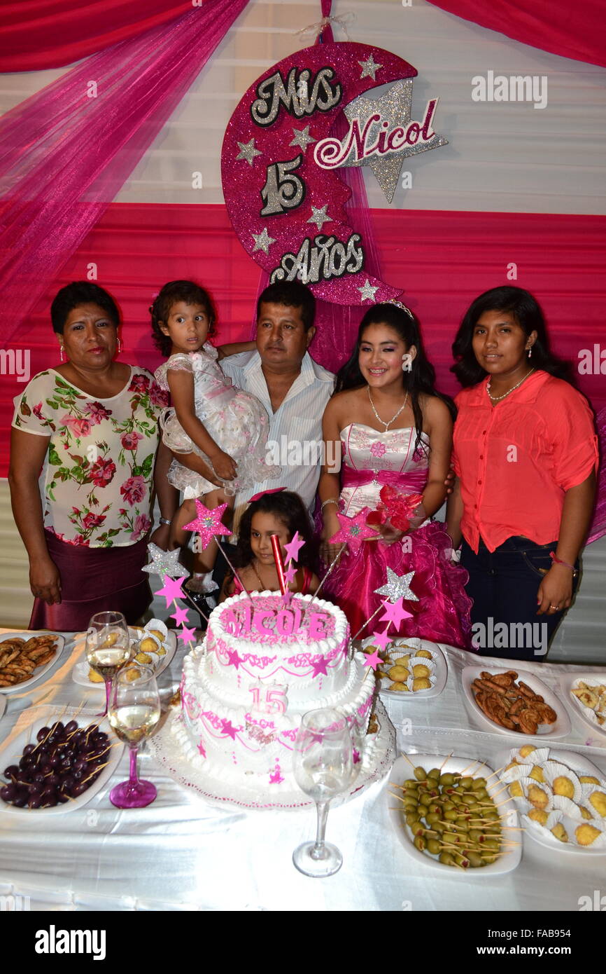 Quinceañera Party - Fifteen Birthday in PUERTO PIZARRO. Department of ...