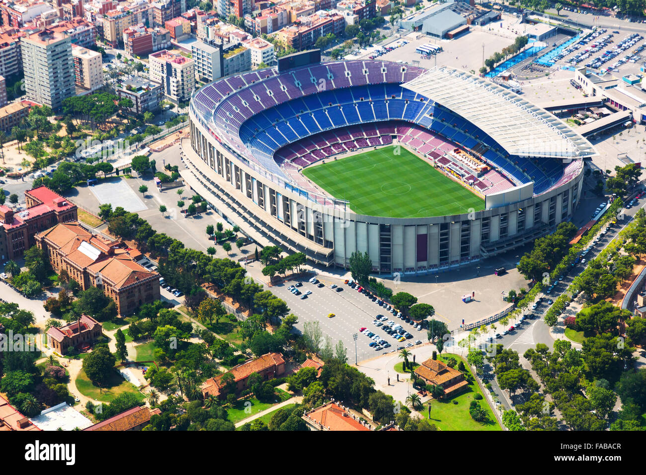 Aerial view nou camp stadium hi-res stock photography and images - Alamy