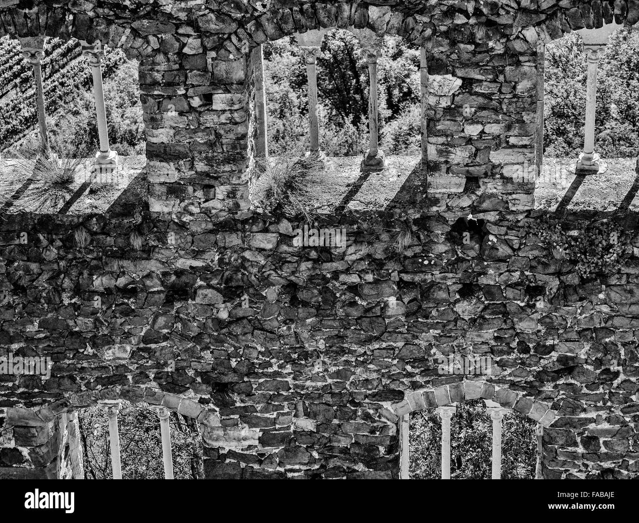 Views along three castle walk, (Castel d'Appiano), in Northern Italy ...