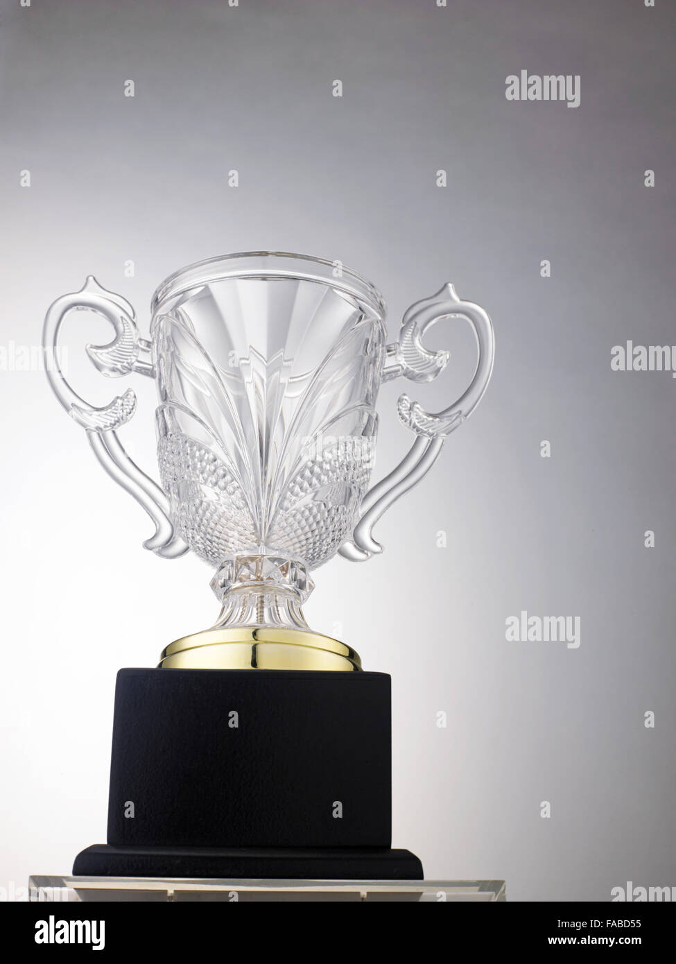 crystal trophy for the winner Stock Photo - Alamy