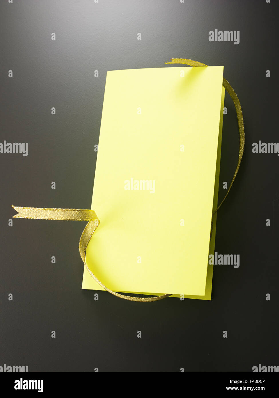Card yellow ribbon hi-res stock photography and images - Alamy