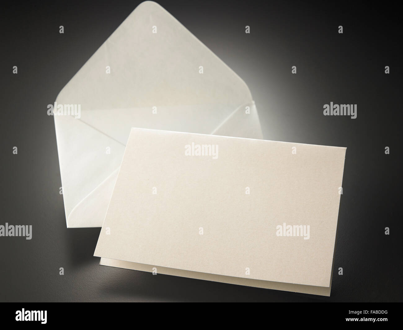 White card envelope hi-res stock photography and images - Alamy