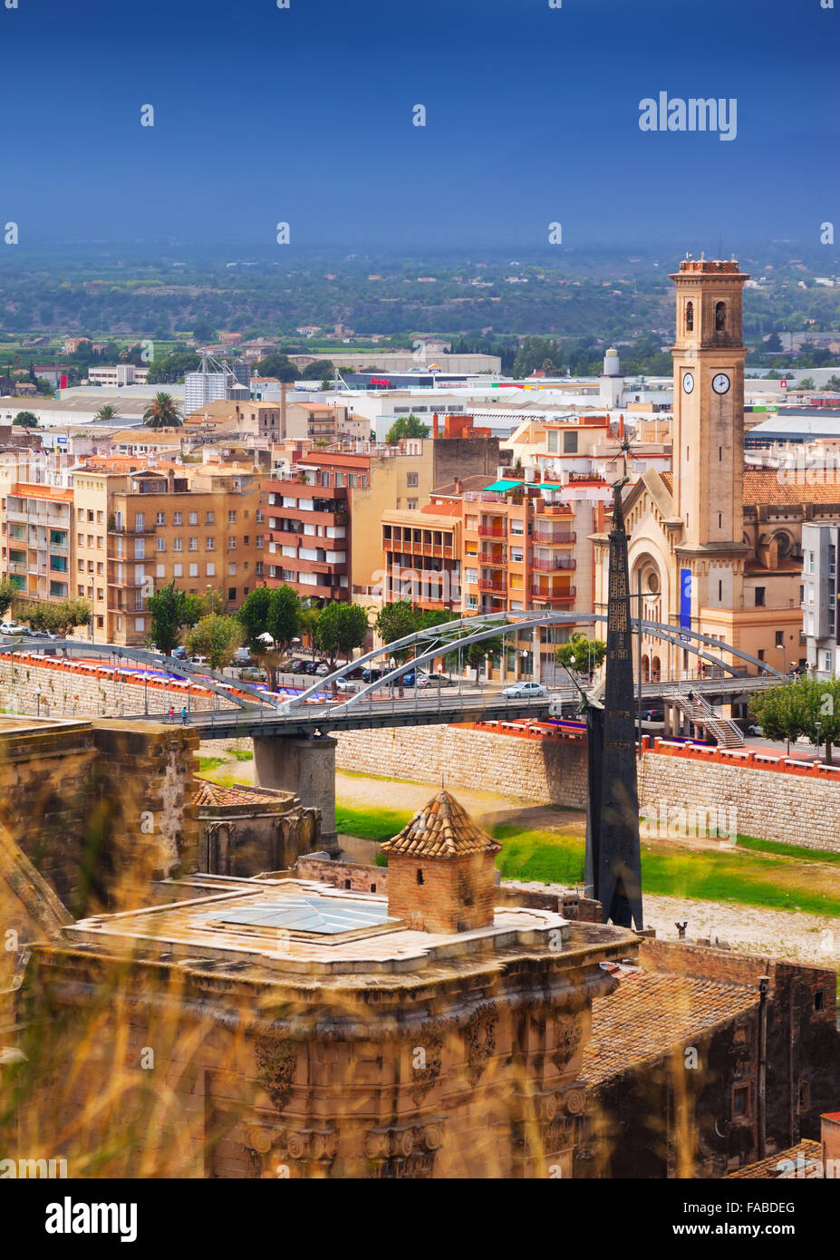 Tortosa from Suda castle. Spain Stock Photo - Alamy