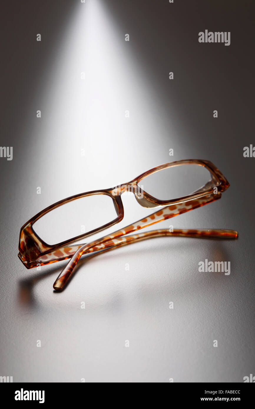stylish eye wear with gray background Stock Photo - Alamy