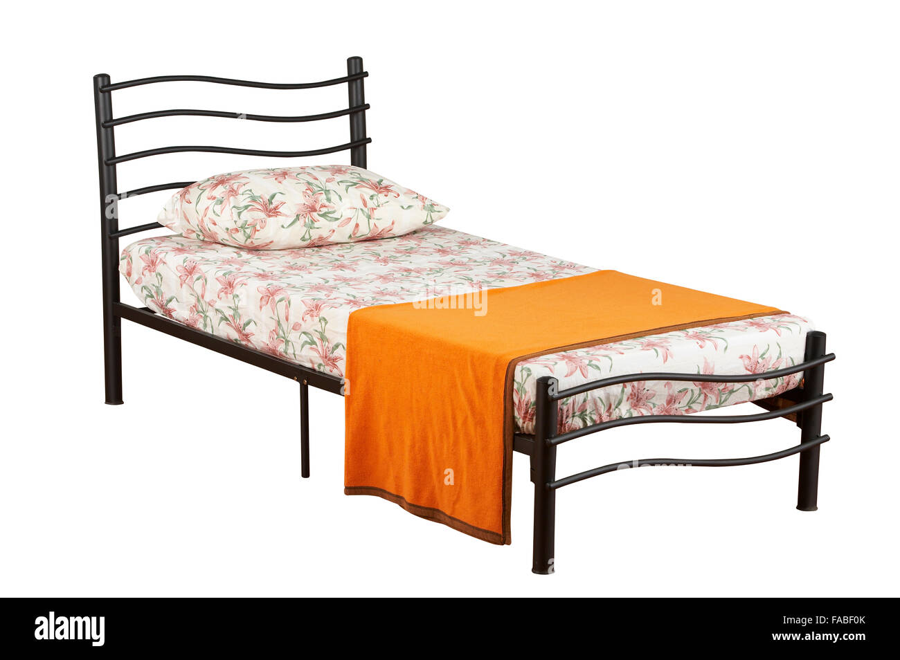 Room with single bed Cut Out Stock Images & Pictures - Alamy