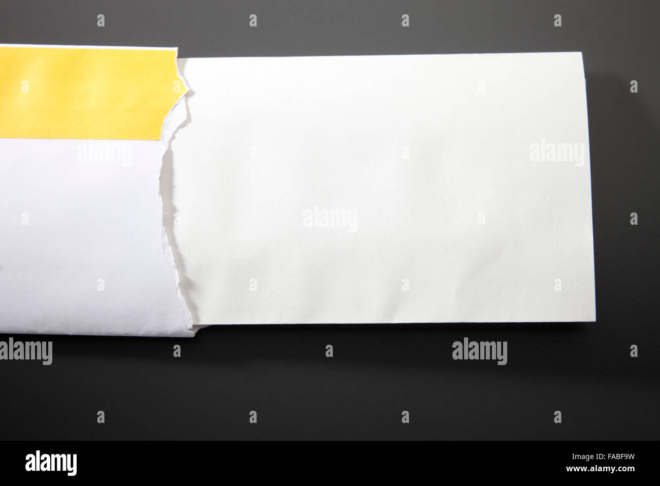Blank letter from the envelope Stock Photo - Alamy