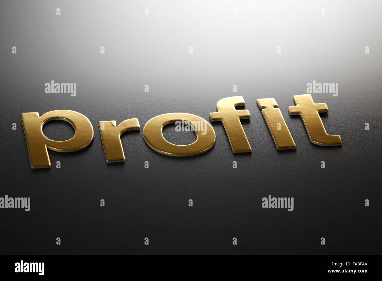 word profit on the gray background Stock Photo - Alamy