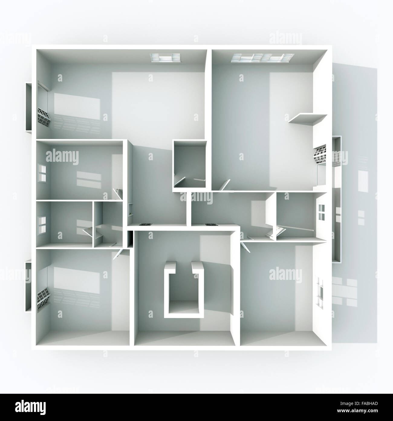 Paper Model Of Apartment Stock Photo - Alamy