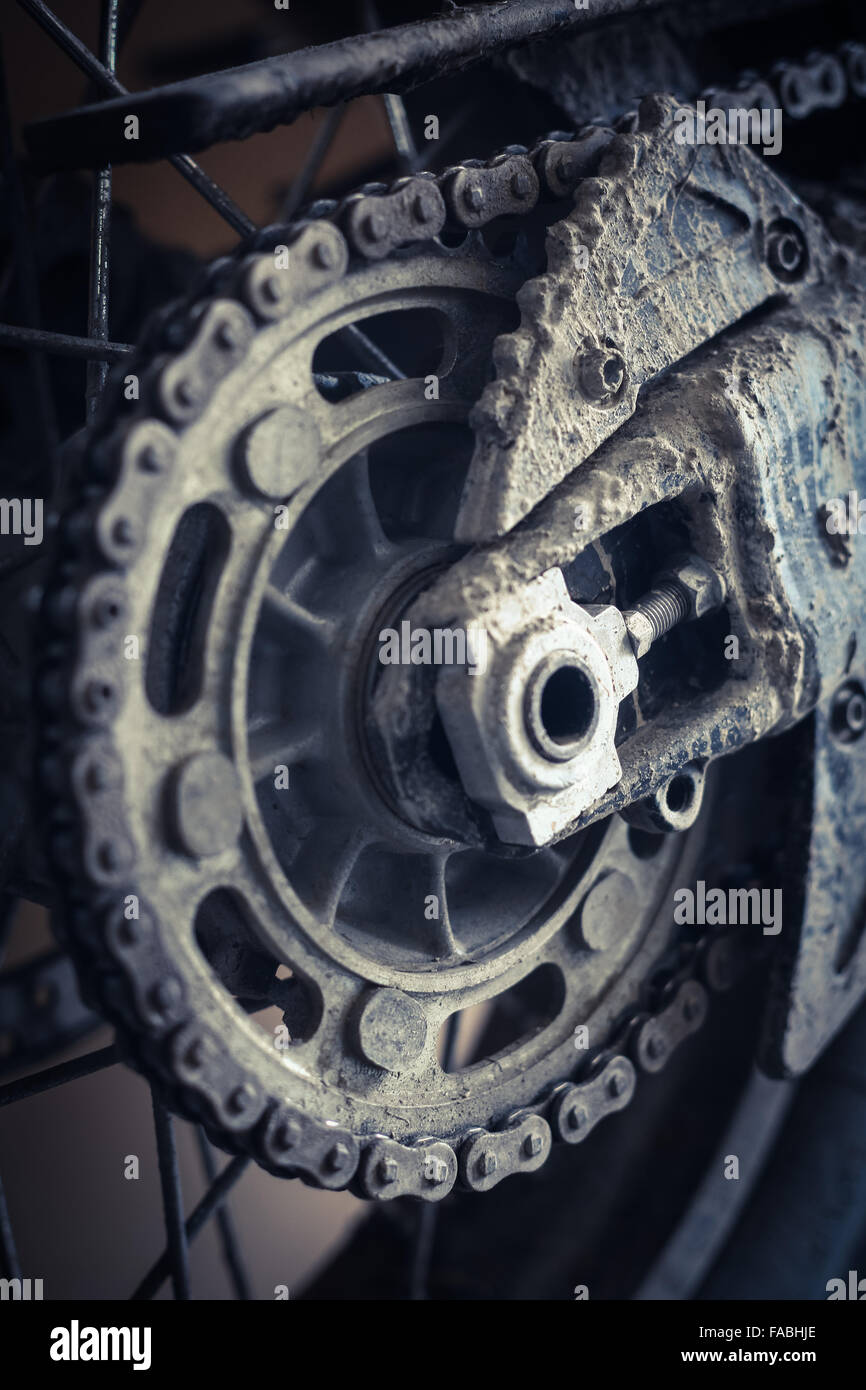 Muddy motorcycle chain hi-res stock photography and images - Alamy