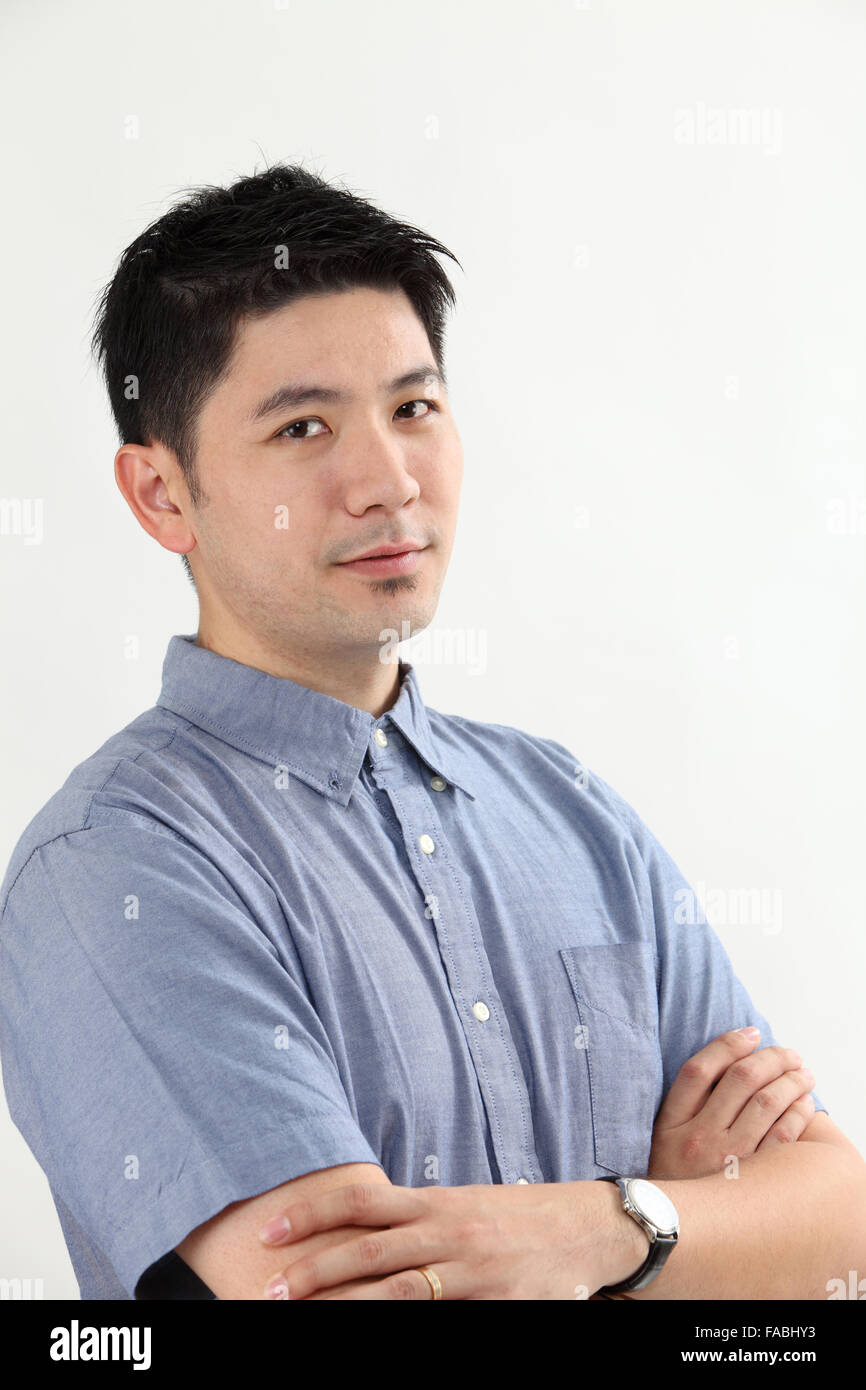 close up of the mature chinese man Stock Photo - Alamy