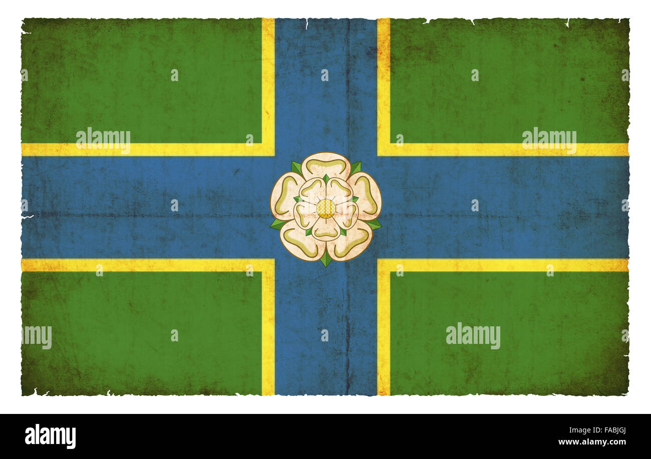 Flag of the British city East Riding created in grunge style Stock ...