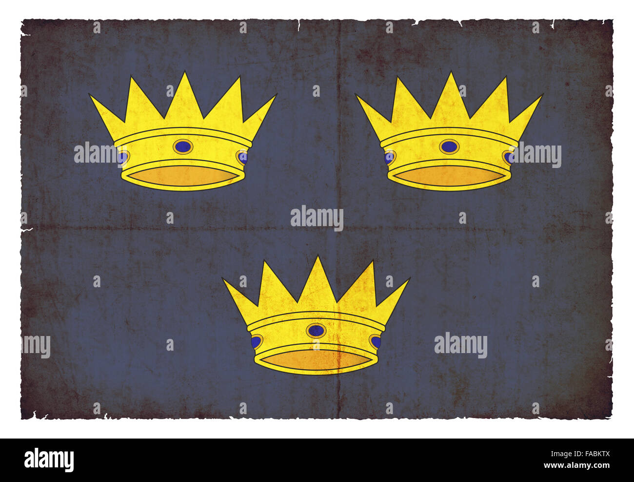 Flag of the Irish province Munster created in grunge style Stock Photo ...