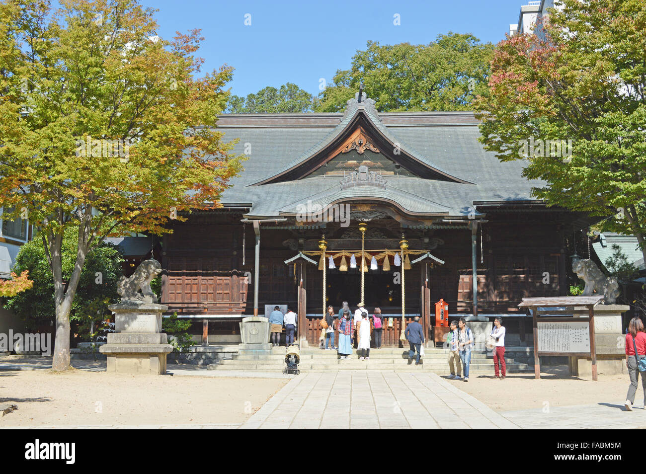 temple in Ogaki Nagano Japan Stock Photo - Alamy