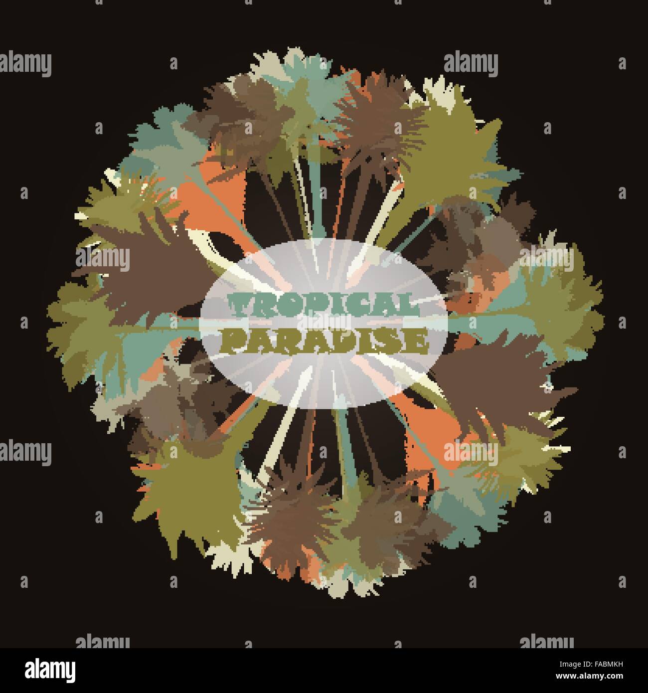 Palm tree print Stock Vector Image & Art - Alamy