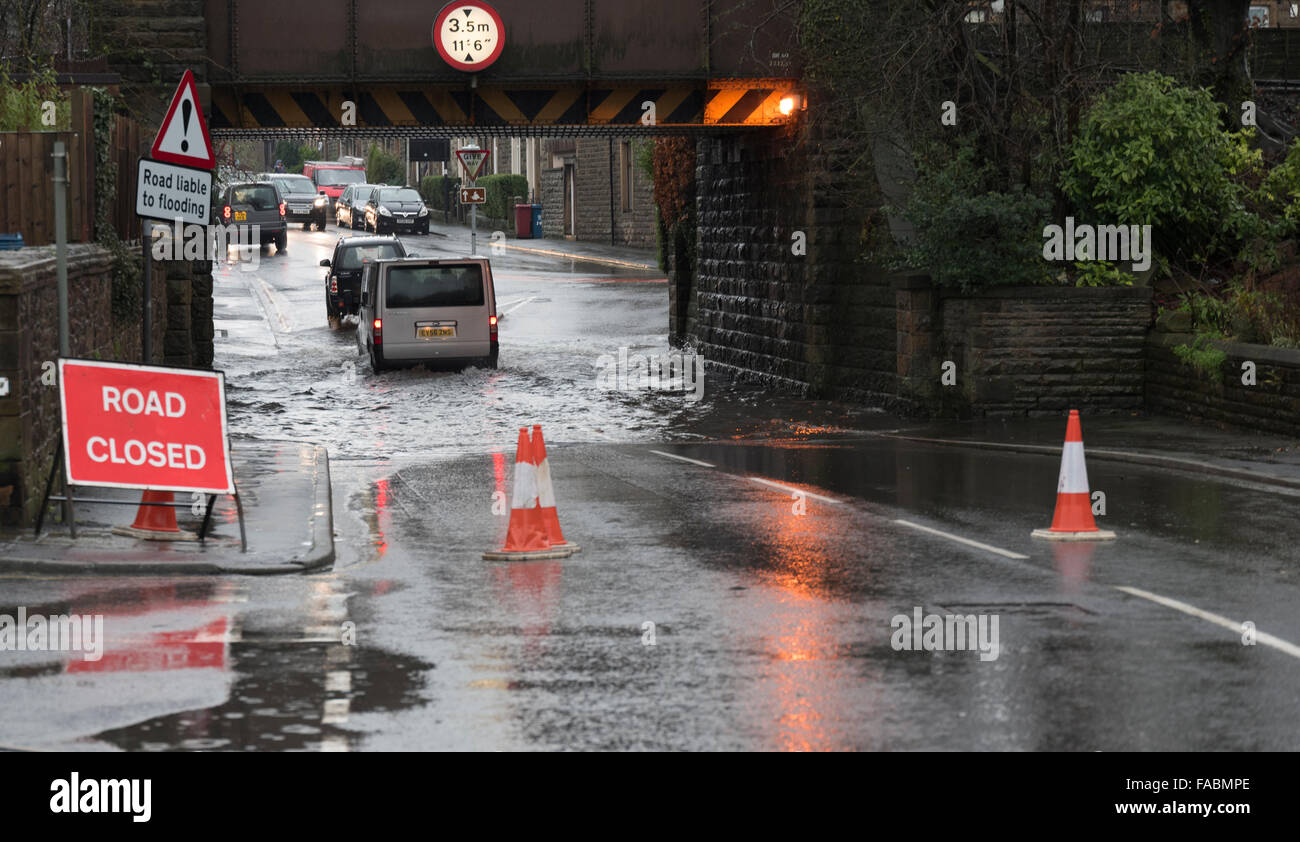 Flooding in the Ribble Valley, Lancashire, north west England, Dec 2015 ...