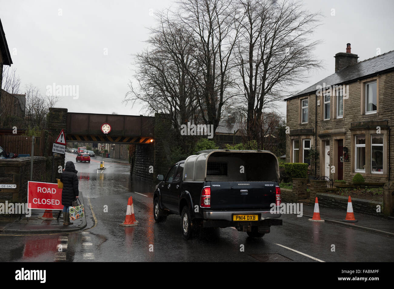 Flooding in the Ribble Valley, Lancashire, north west England, Dec 2015 ...