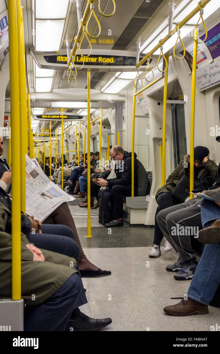 Interior london underground circle line hi-res stock photography and ...