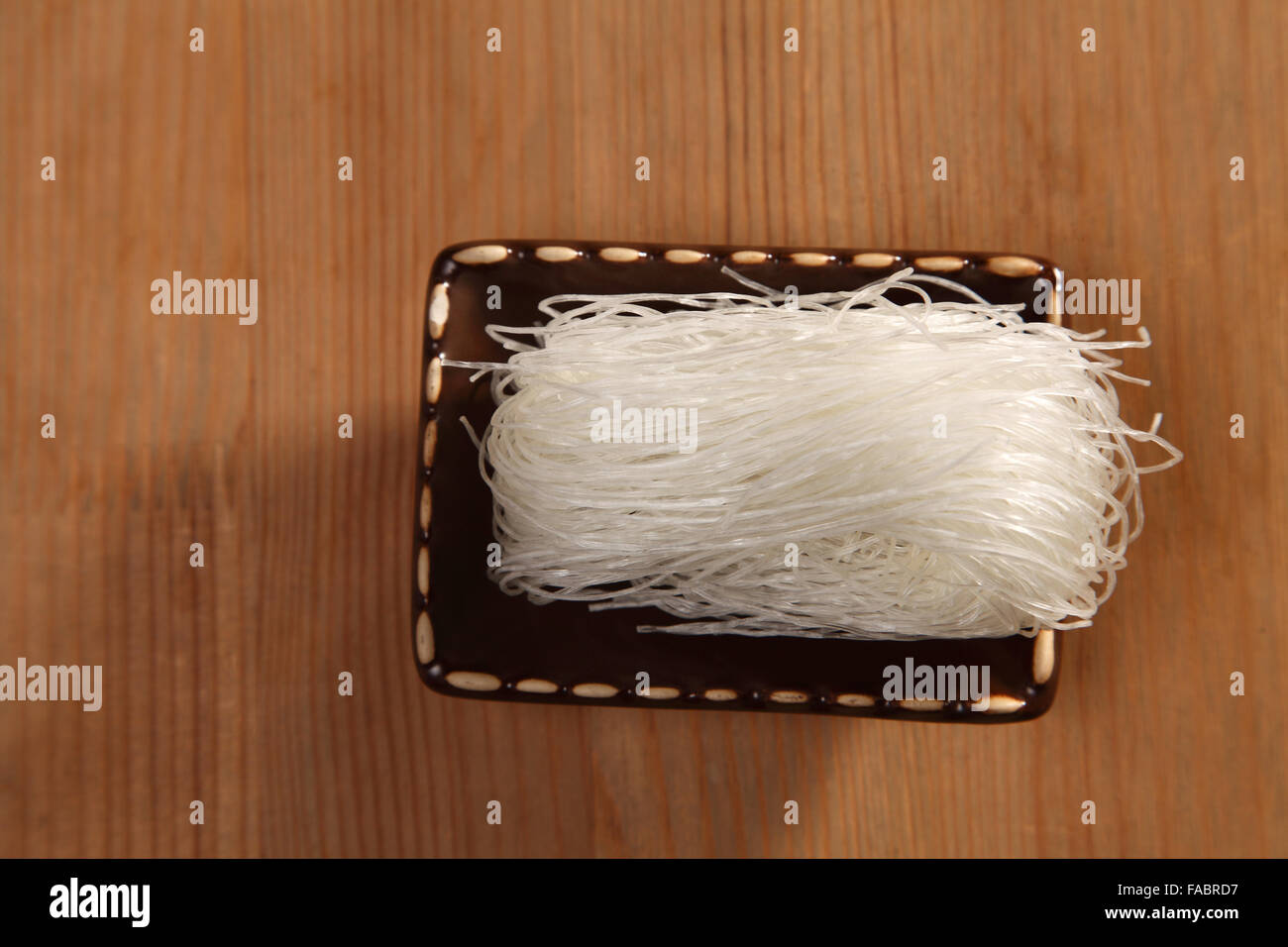 grass noodles on the saucer Stock Photo - Alamy