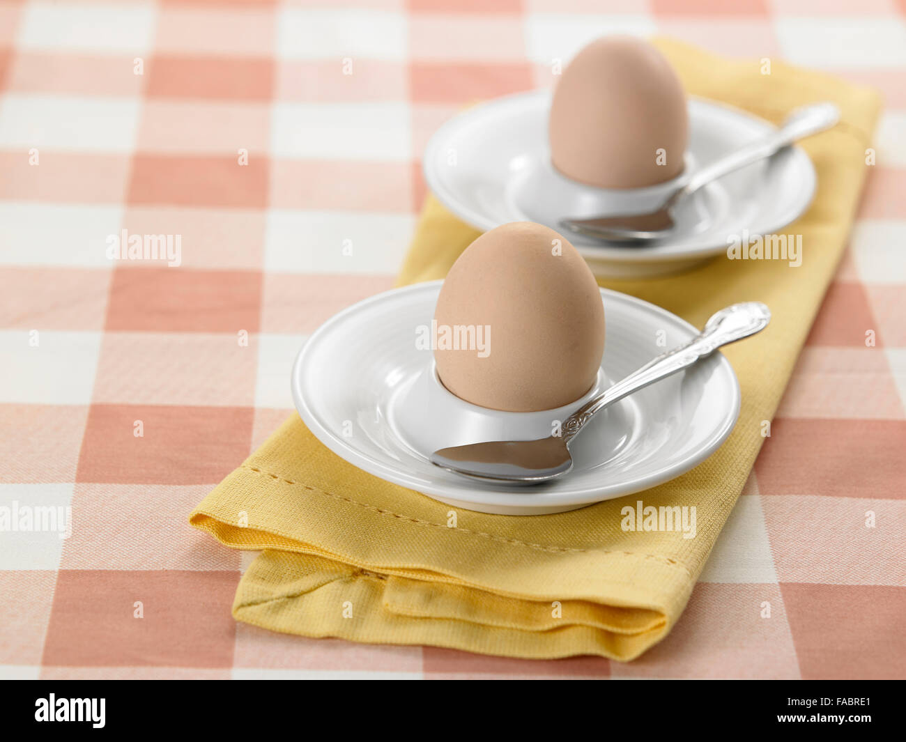 Two white eggs boiled hi-res stock photography and images - Alamy