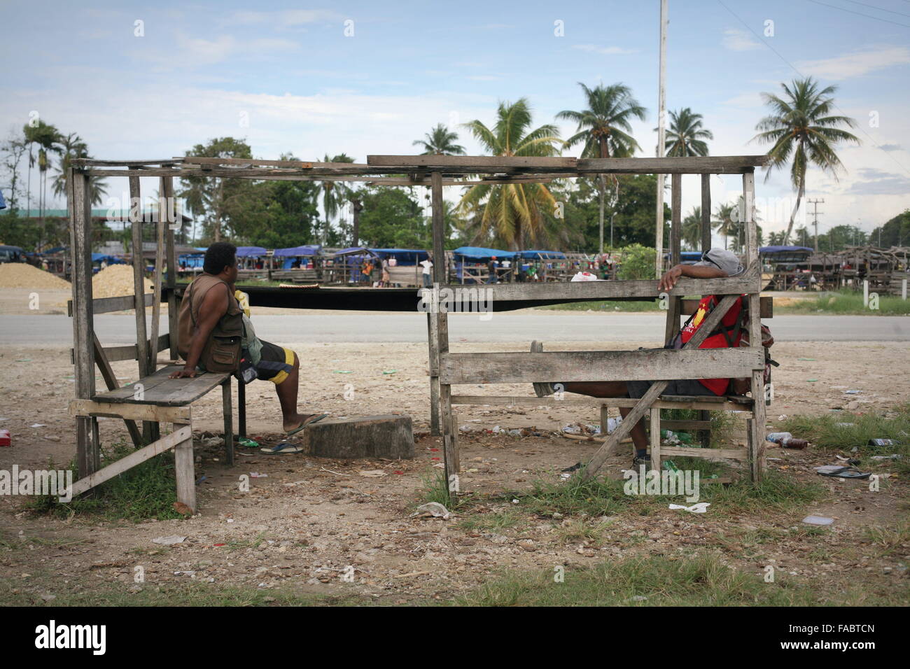 Papua, Indonesia. 13th May, 2015. Pictured is the bordertown Vanimo ...