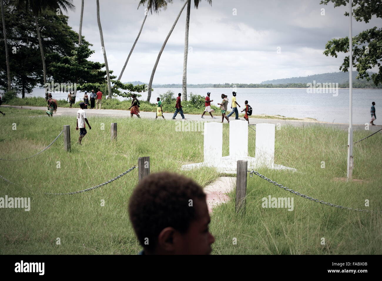 Papua, Indonesia. 15th May, 2015. Pictured is the bordertown Vanimo ...