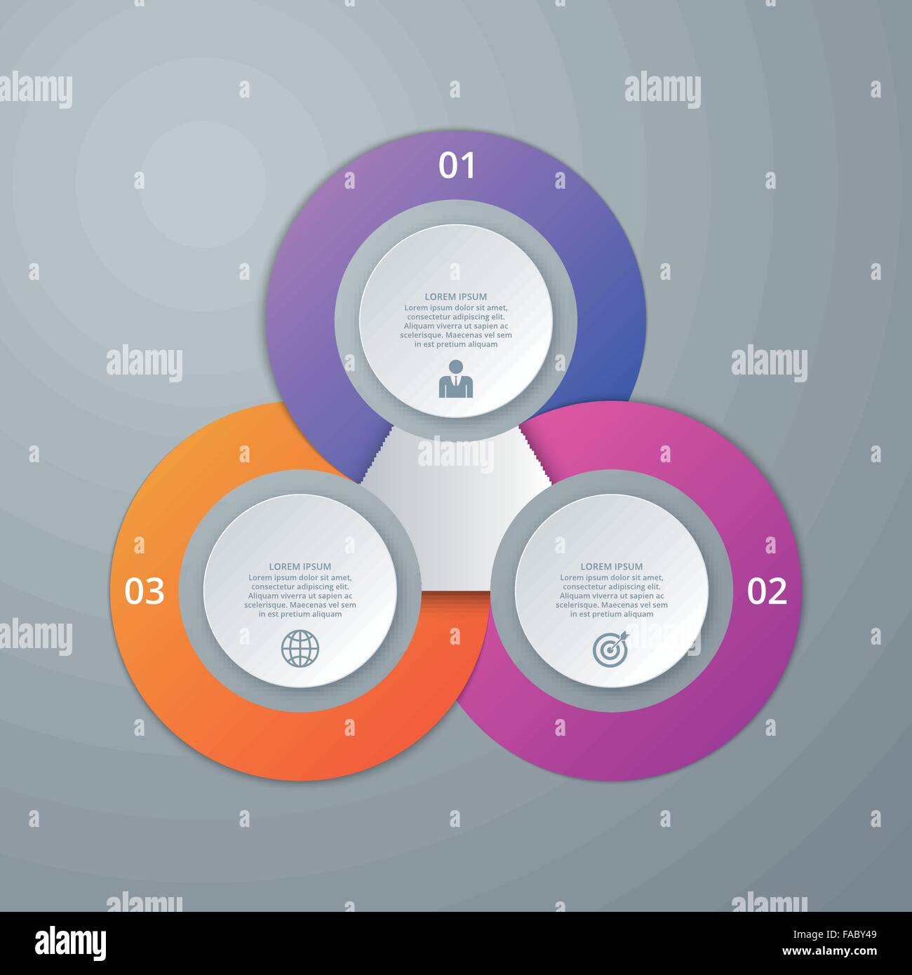 Vector illustration infographics three options Stock Vector Image & Art ...