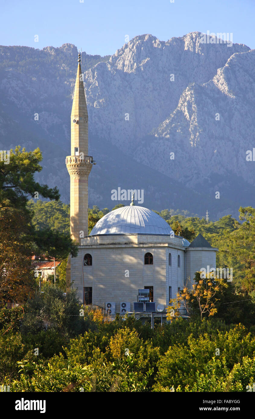 Mustafa Gul ve Esi Cami Mosque in Kemer, Antalya province, Turkey Stock ...