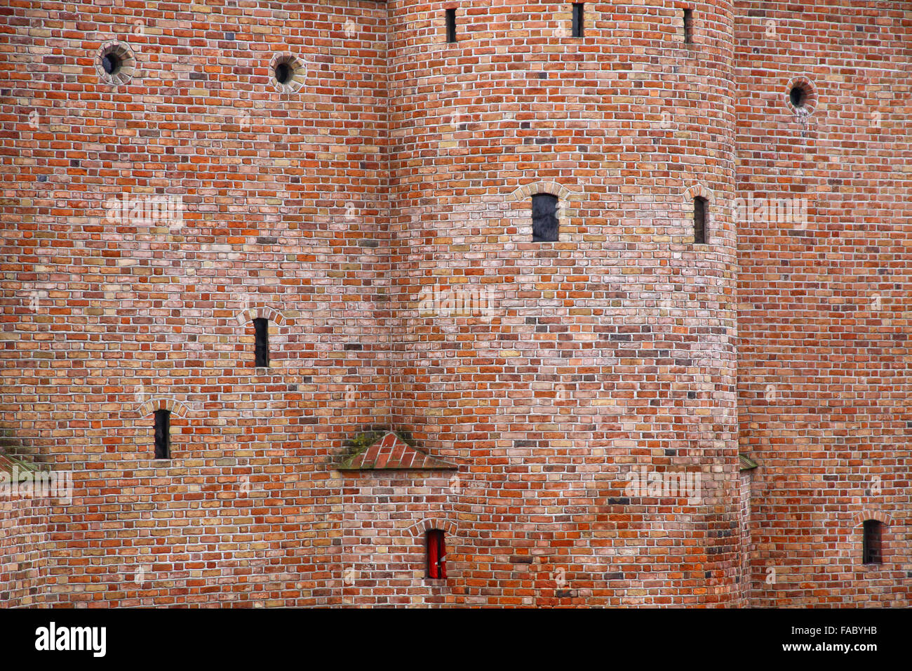 Close-up wall of fortification castle in Warsaw, Poland Stock Photo - Alamy