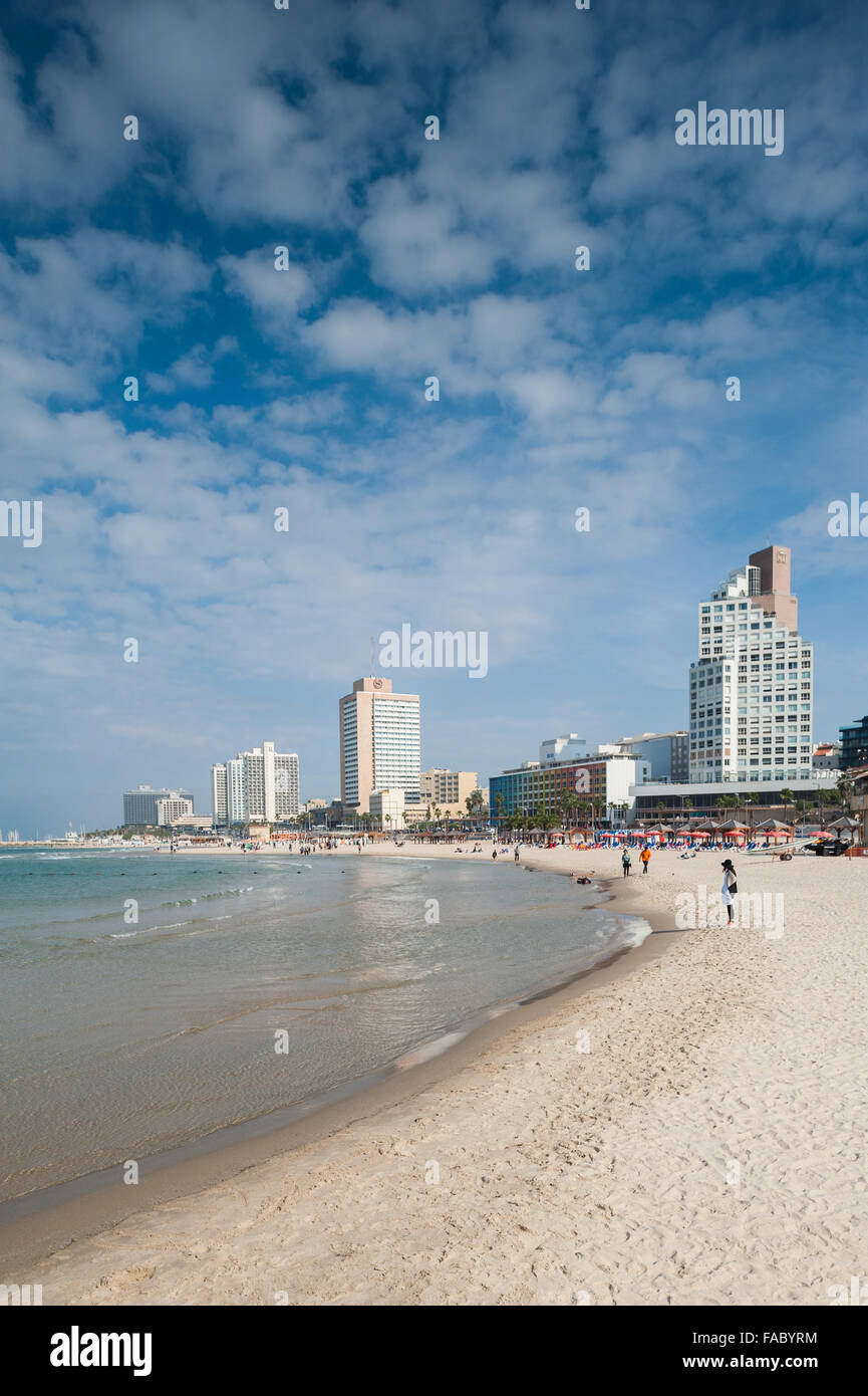 Israel, Tel Aviv, cityscape from the beach Stock Photo - Alamy