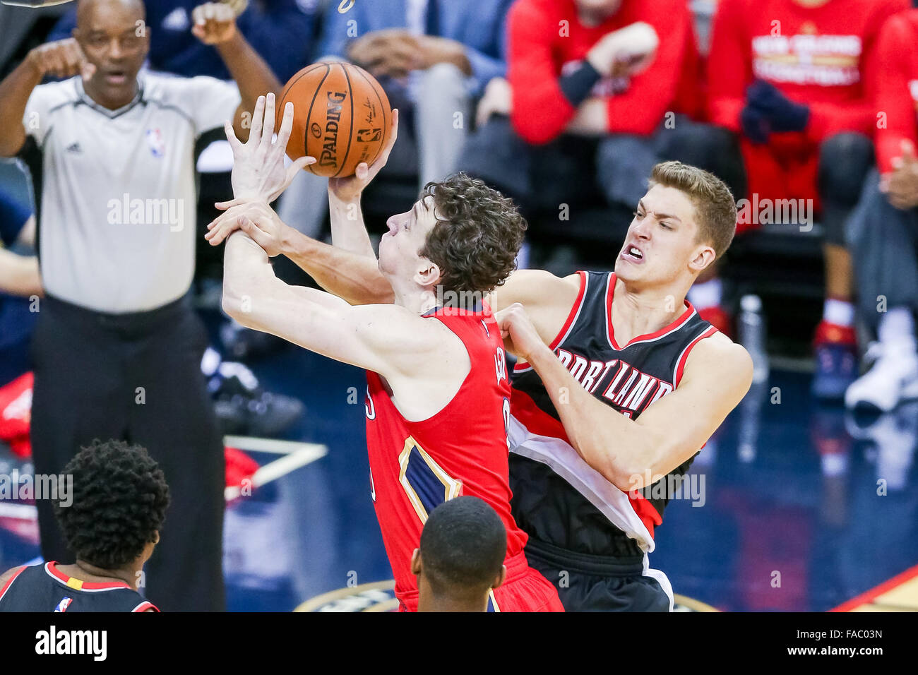 New Orleans, LA, USA. 23rd Dec, 2015. Portland Trail Blazers center ...