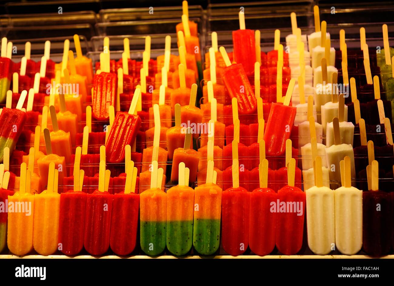 Ice fruit lollies Stock Photo - Alamy