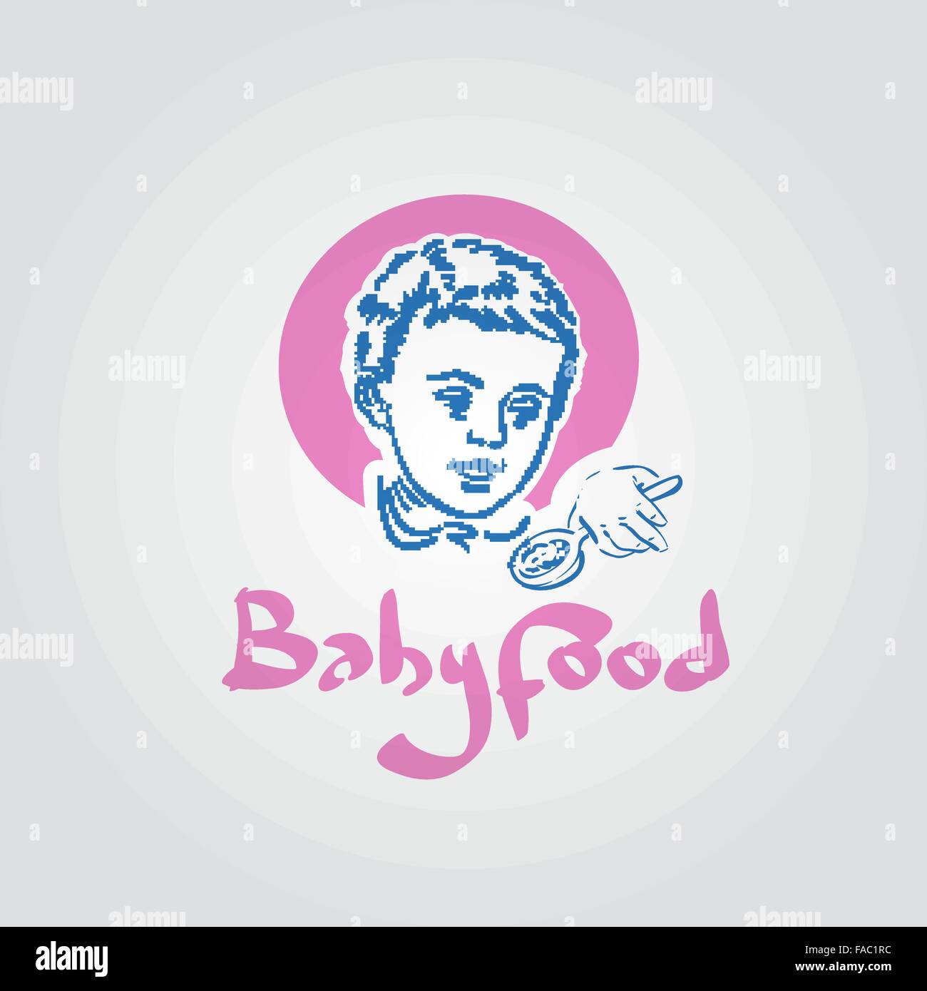 baby food vector logo design template. toddler, kid or child nutrition ...