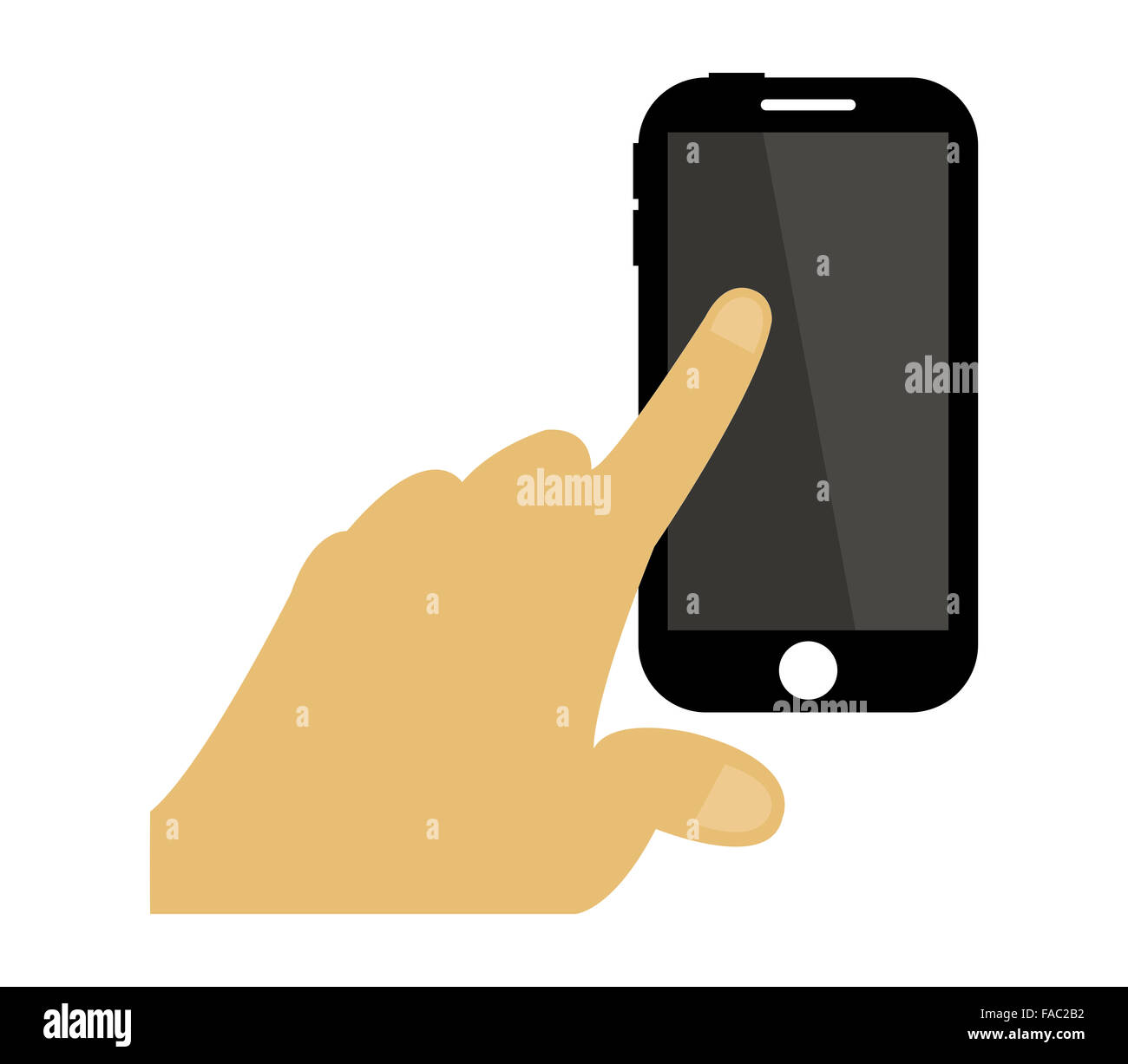 hand with mobile phone Stock Photo - Alamy