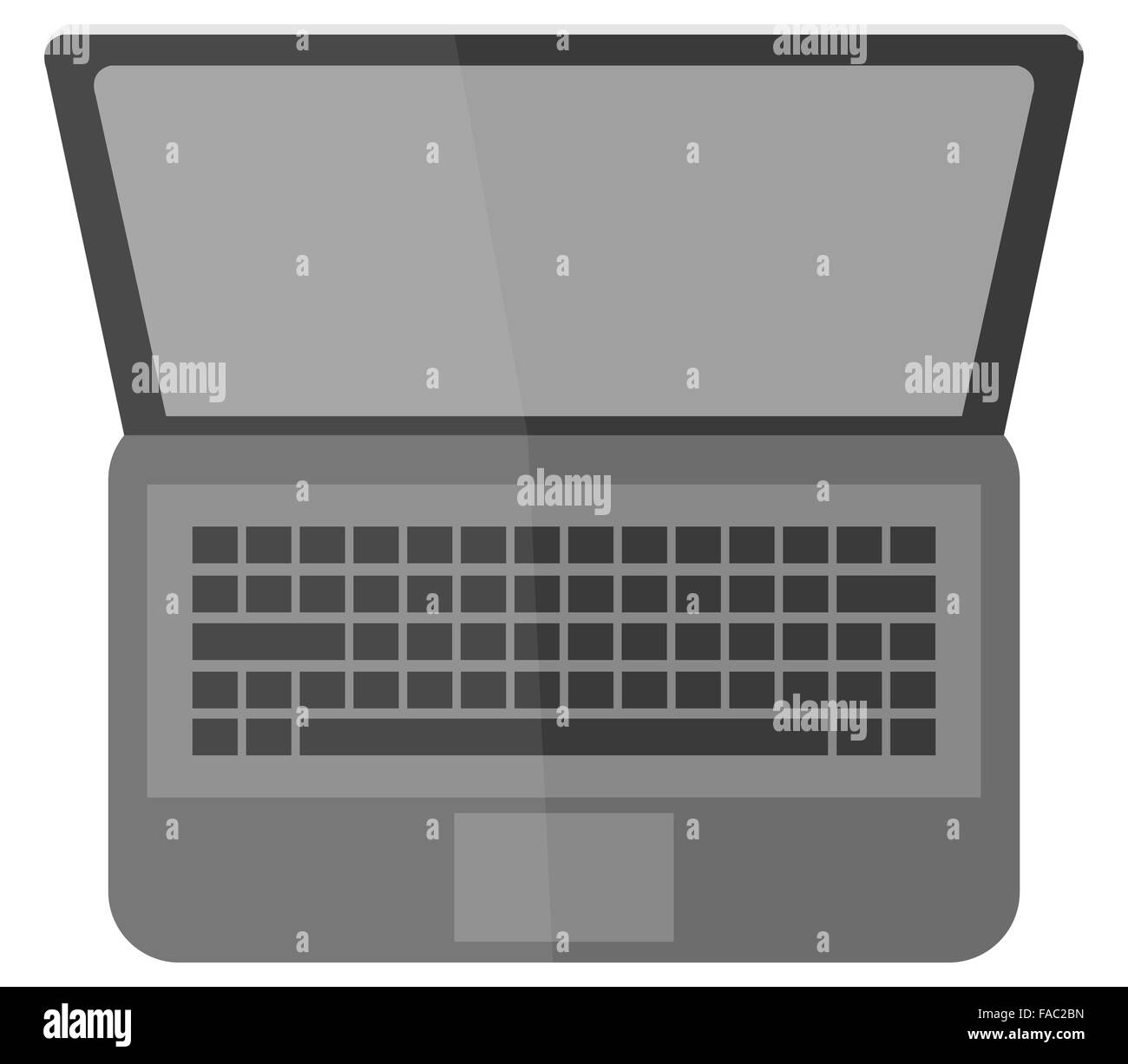 computer on white background Stock Photo - Alamy