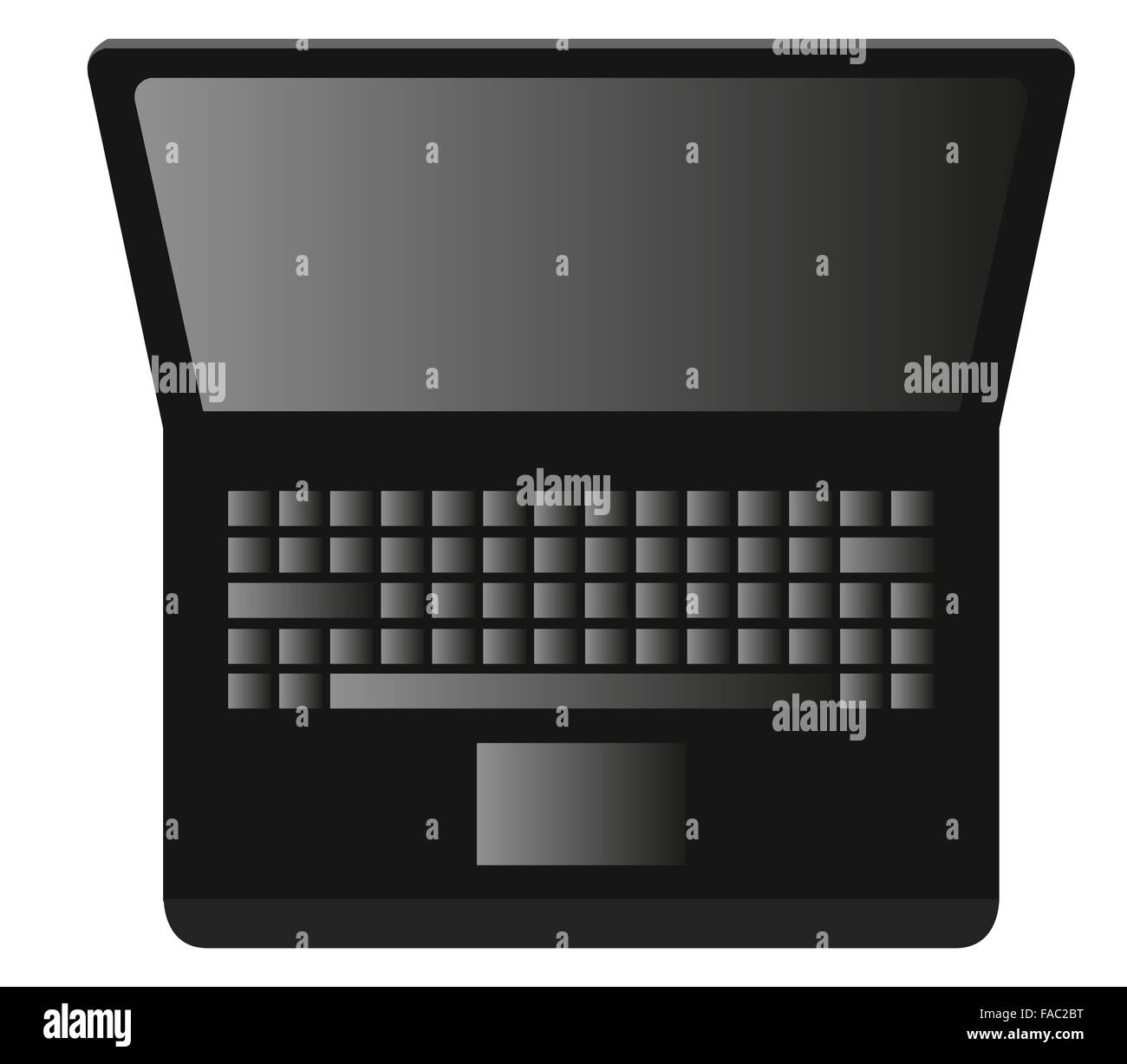 computer on white background Stock Photo - Alamy