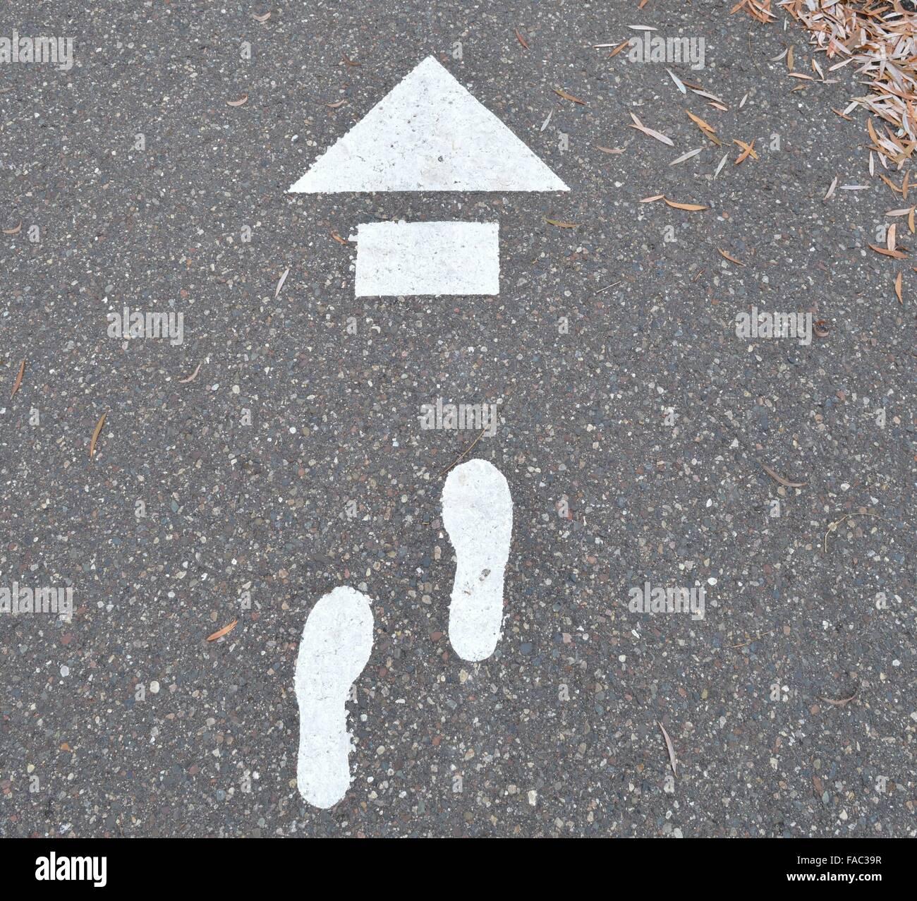Walking Path Symbol Stock Photo - Alamy