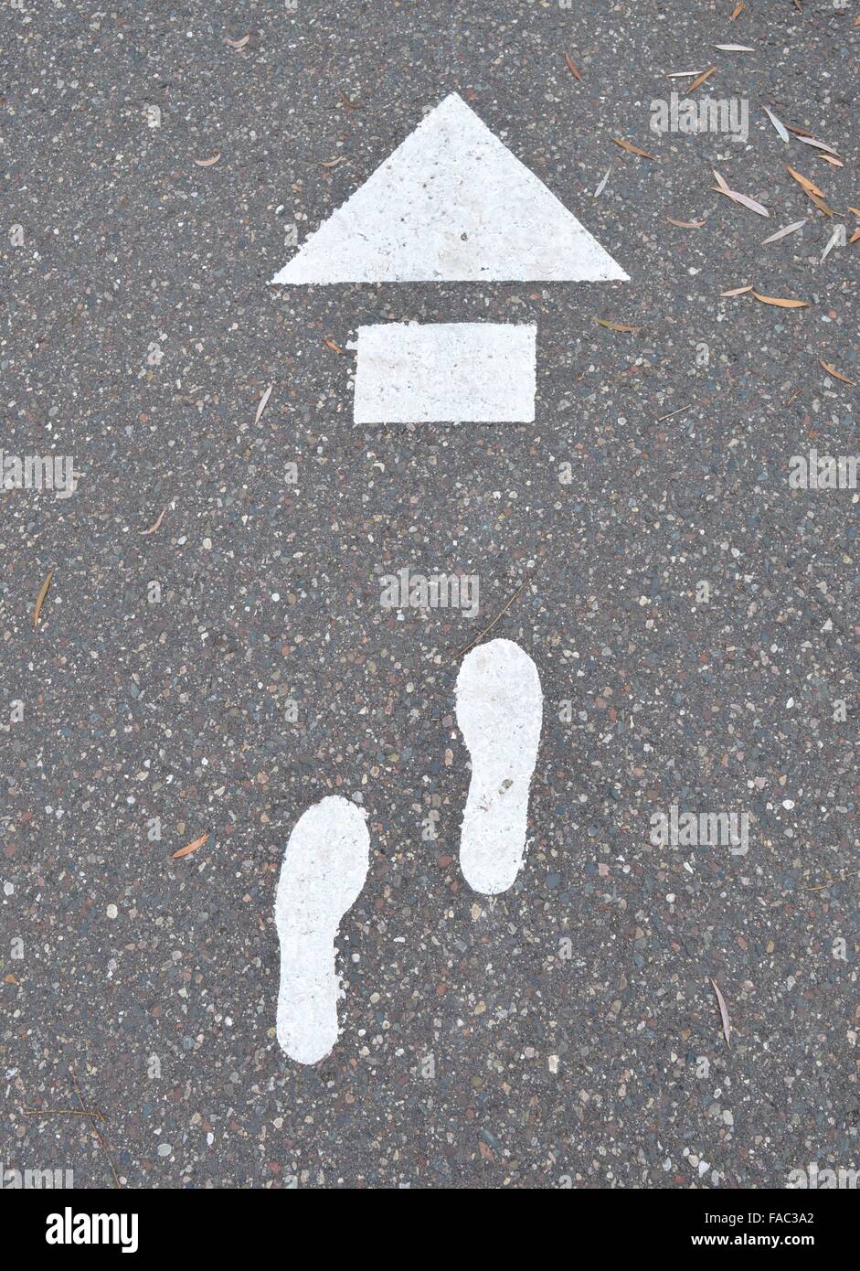 Walking Path Symbol Stock Photo - Alamy