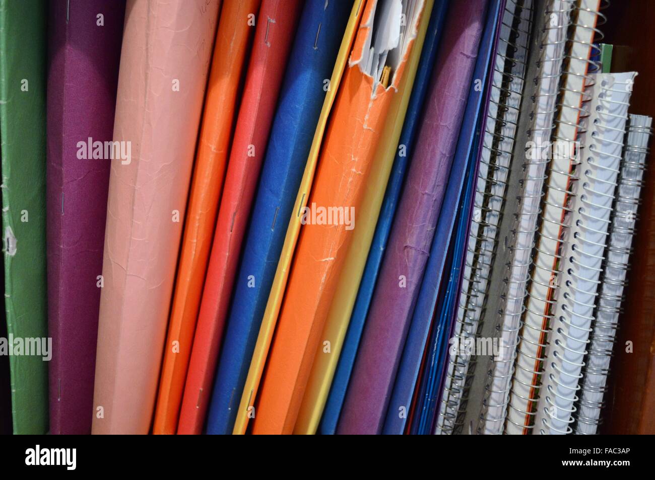 Stack of folders Stock Photo - Alamy