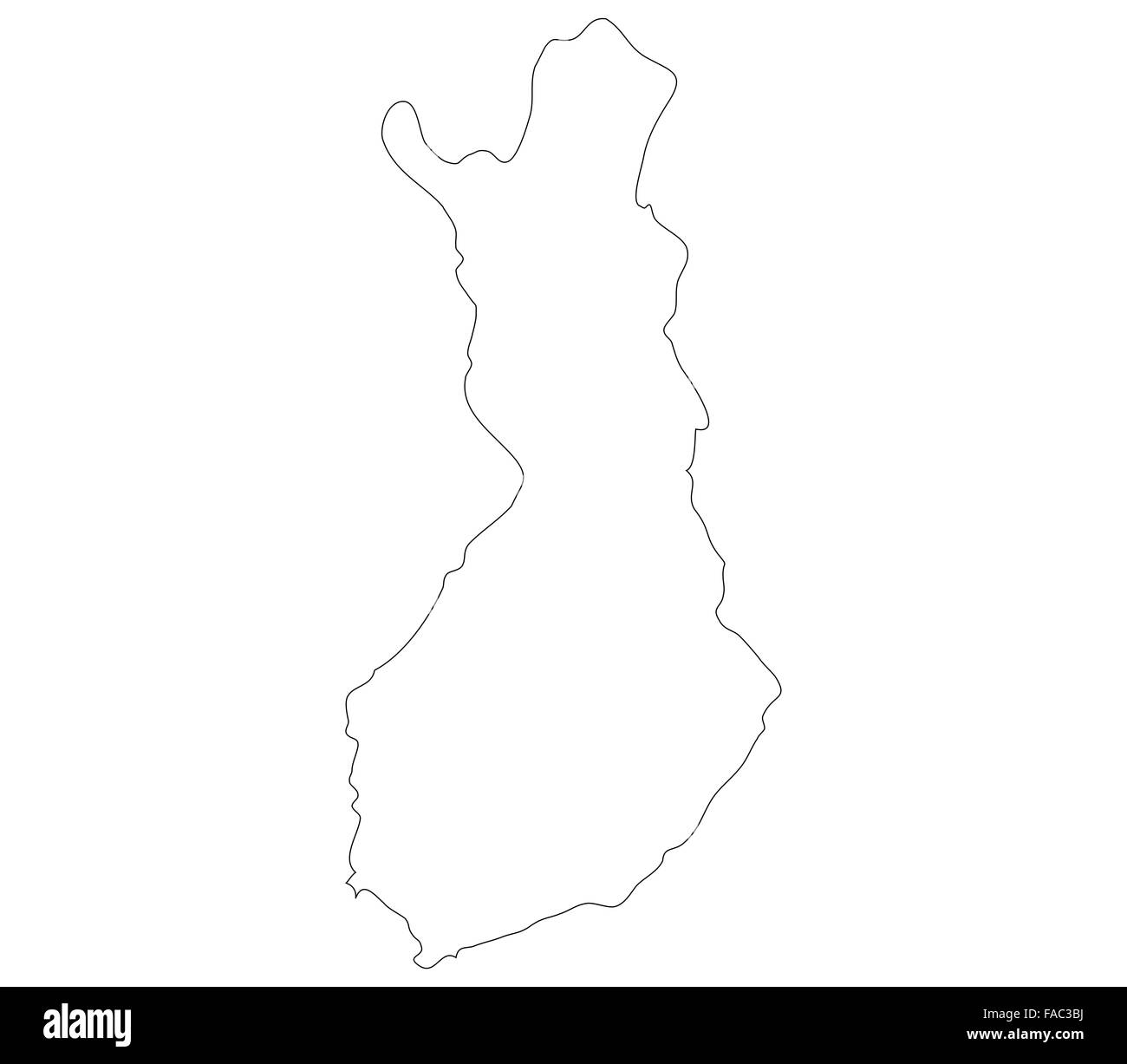 map finland on white background Stock Photo - Alamy
