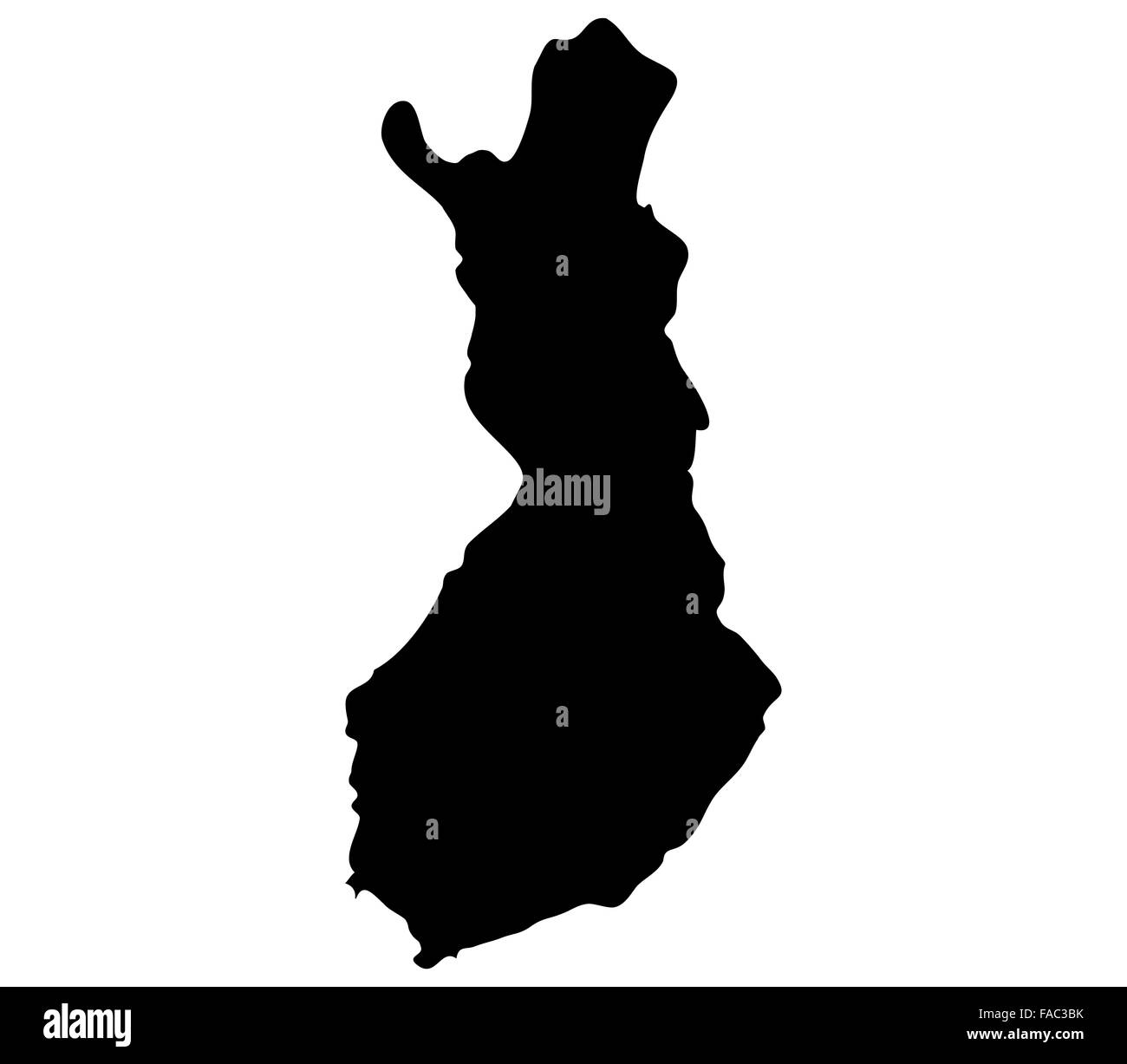 map finland on white background Stock Photo - Alamy