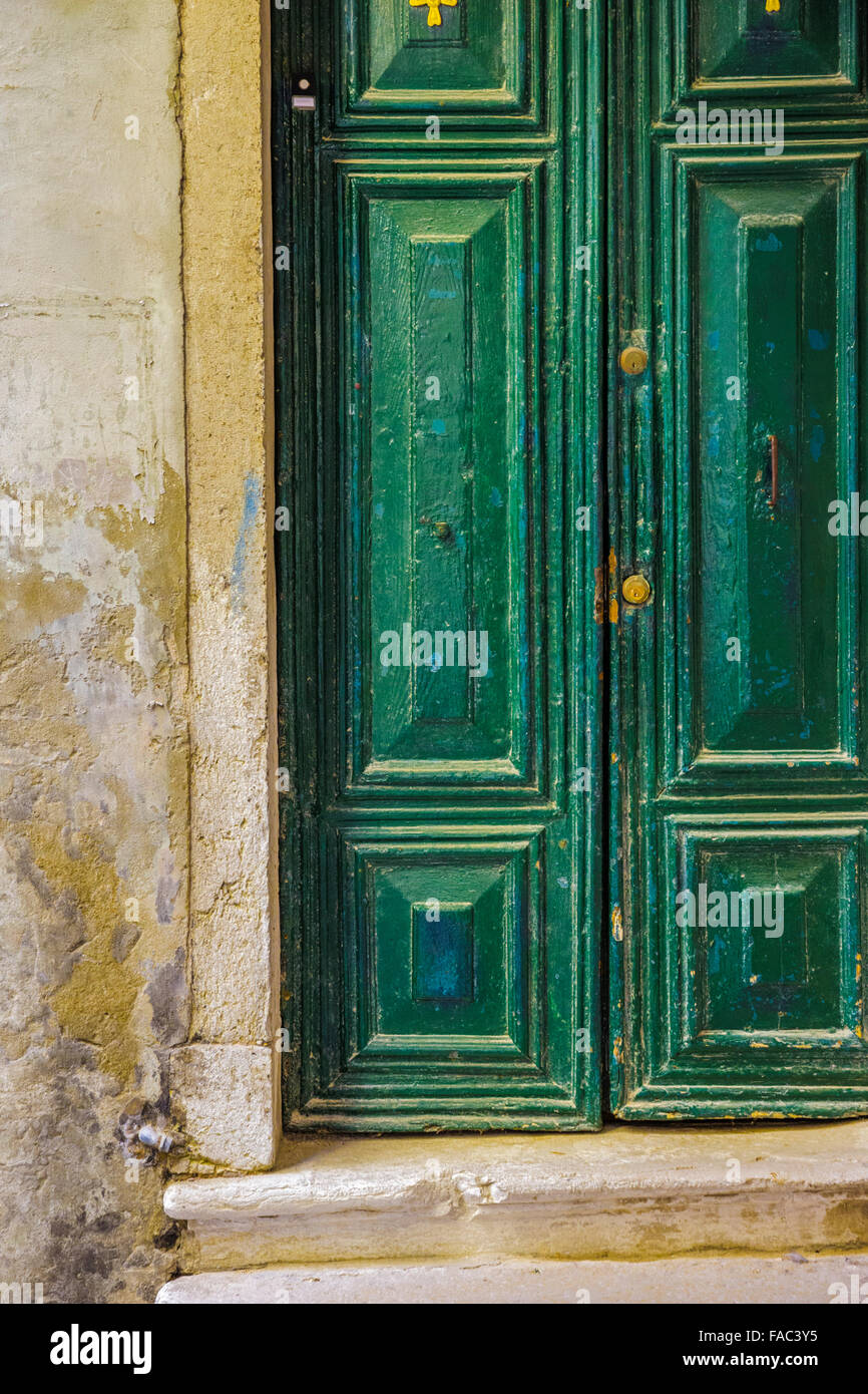 rustic door, Venice Stock Photo - Alamy