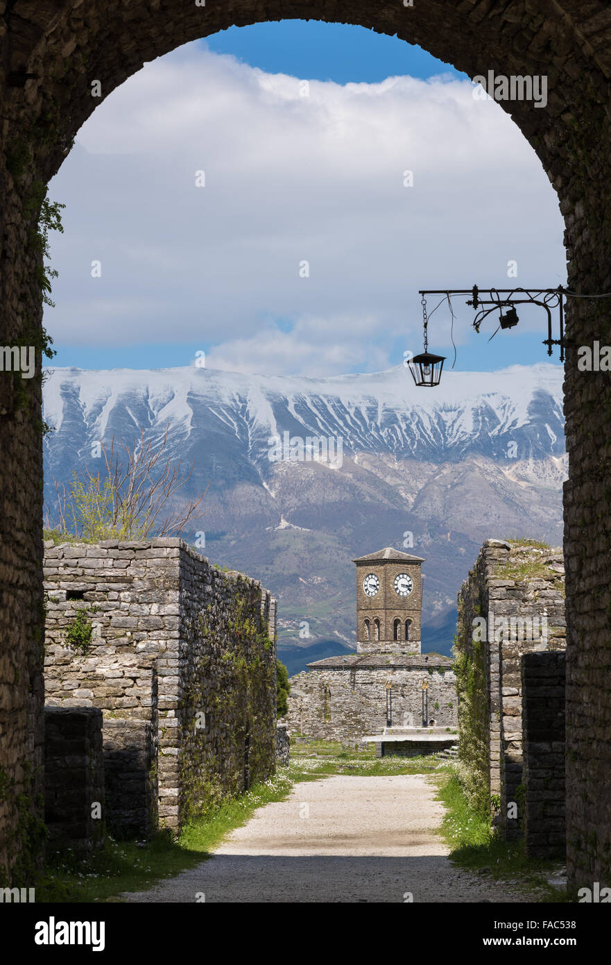 Old castle fortress city gjirokaster hi-res stock photography and ...