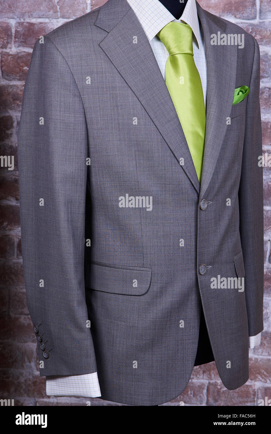 Elegant business suit with a shirt and a tie Stock Photo - Alamy
