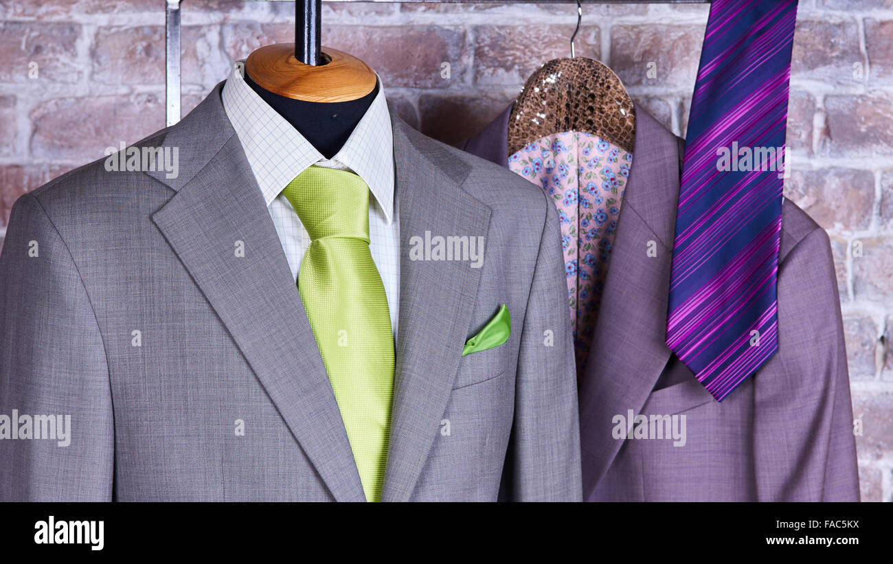 Elegant business suit with a shirt and a tie Stock Photo - Alamy