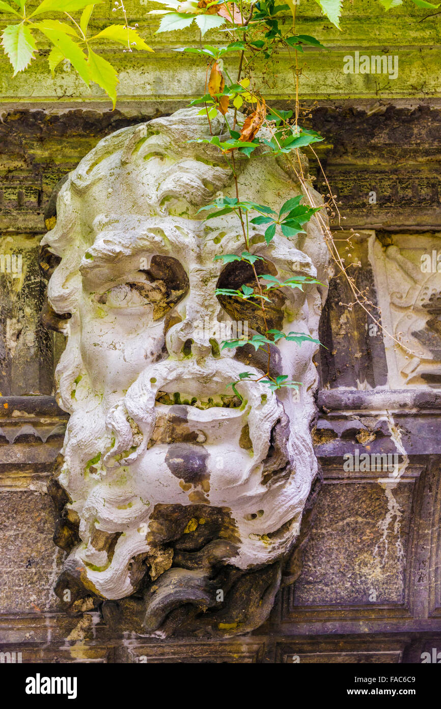 decaying sculpture, Venice Stock Photo - Alamy
