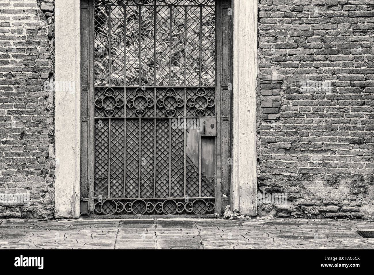 rustic iron gate Stock Photo - Alamy